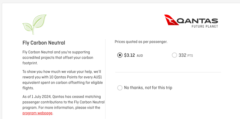 Qantas’ sneaky carbon offset change – Angus Kidman – anguskidman.show